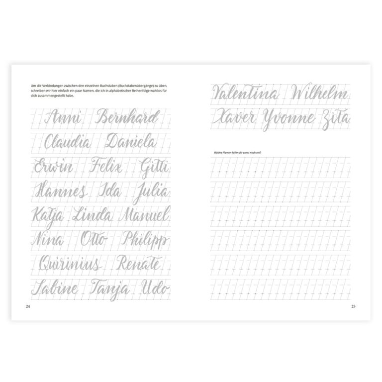 Handlettering Übungsheft - lingenverlag.de